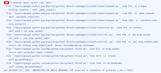 Cloud Functions(python)でたまにSSLEOFErrorが出てしまって悩んだ話 | Tech-Tech