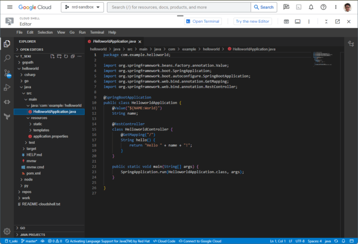 Google CloudのCloud ShellエディタがCode – OSSベースになったので触ってみた | Tech-Tech